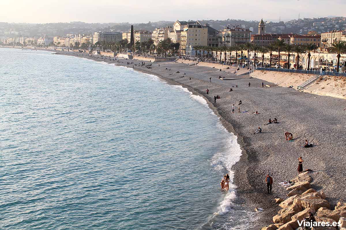 Playa de la ciudad de Niza | Viajares